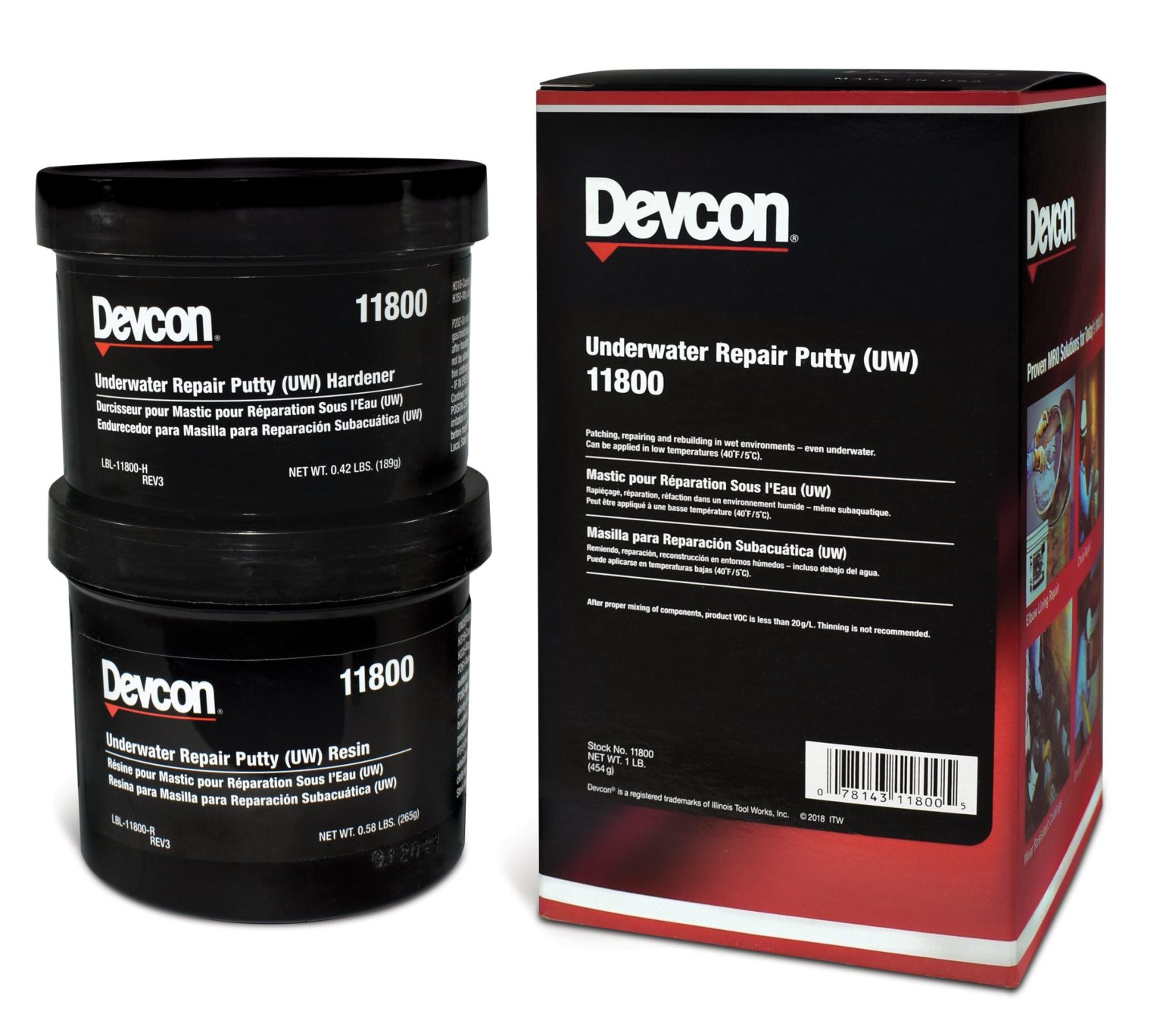 Devcon® Wet Surface Repair Putty (UW) - ITW Performance Polymers